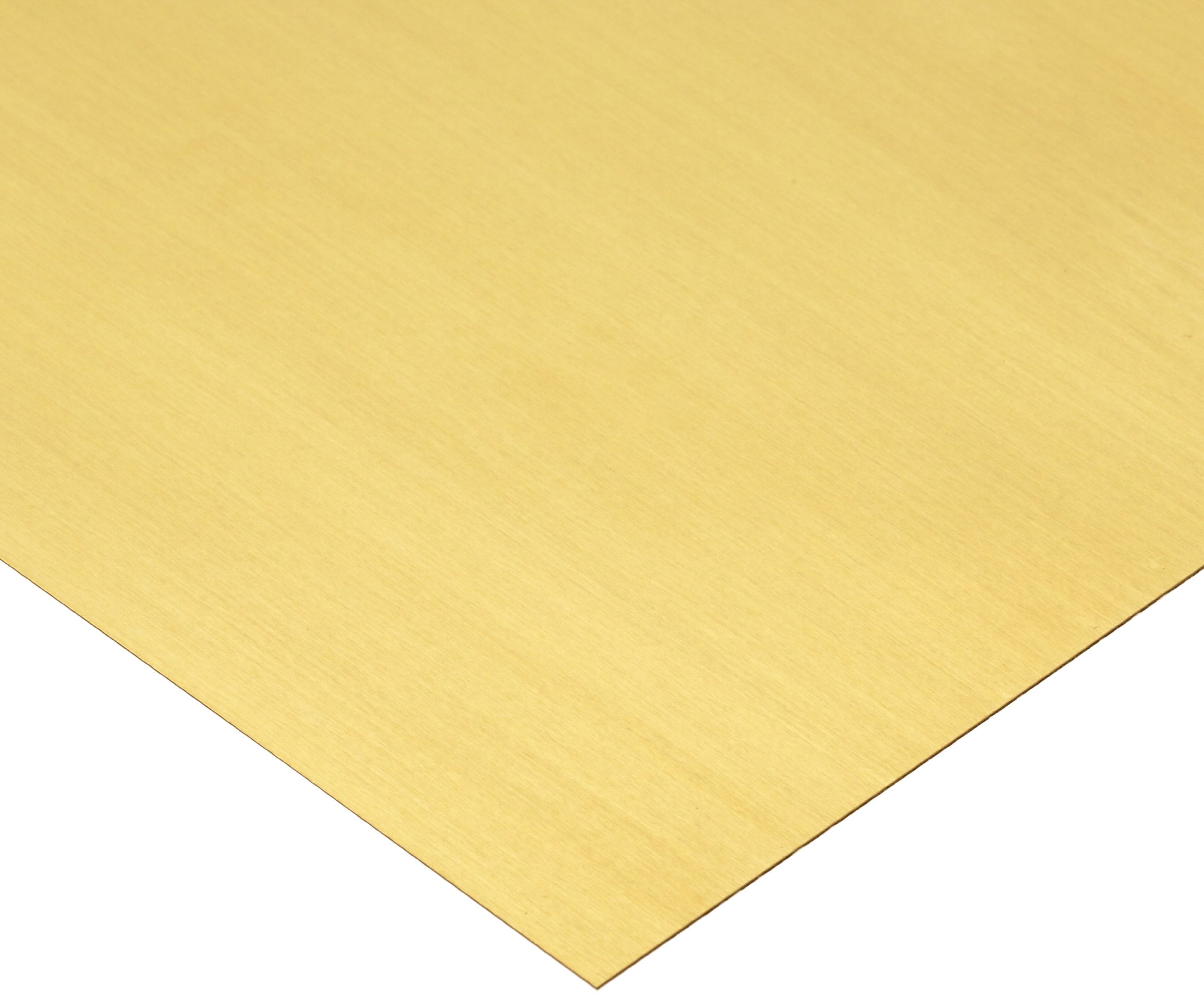 260 Brass Sheet, Unpolished (Mill) Finish, H02 Temper, ASTM B19/ASTM ...