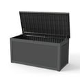 260 Gallon Resin Deck Box, Lockable Patio Outdoor Storage Box for Patio ...