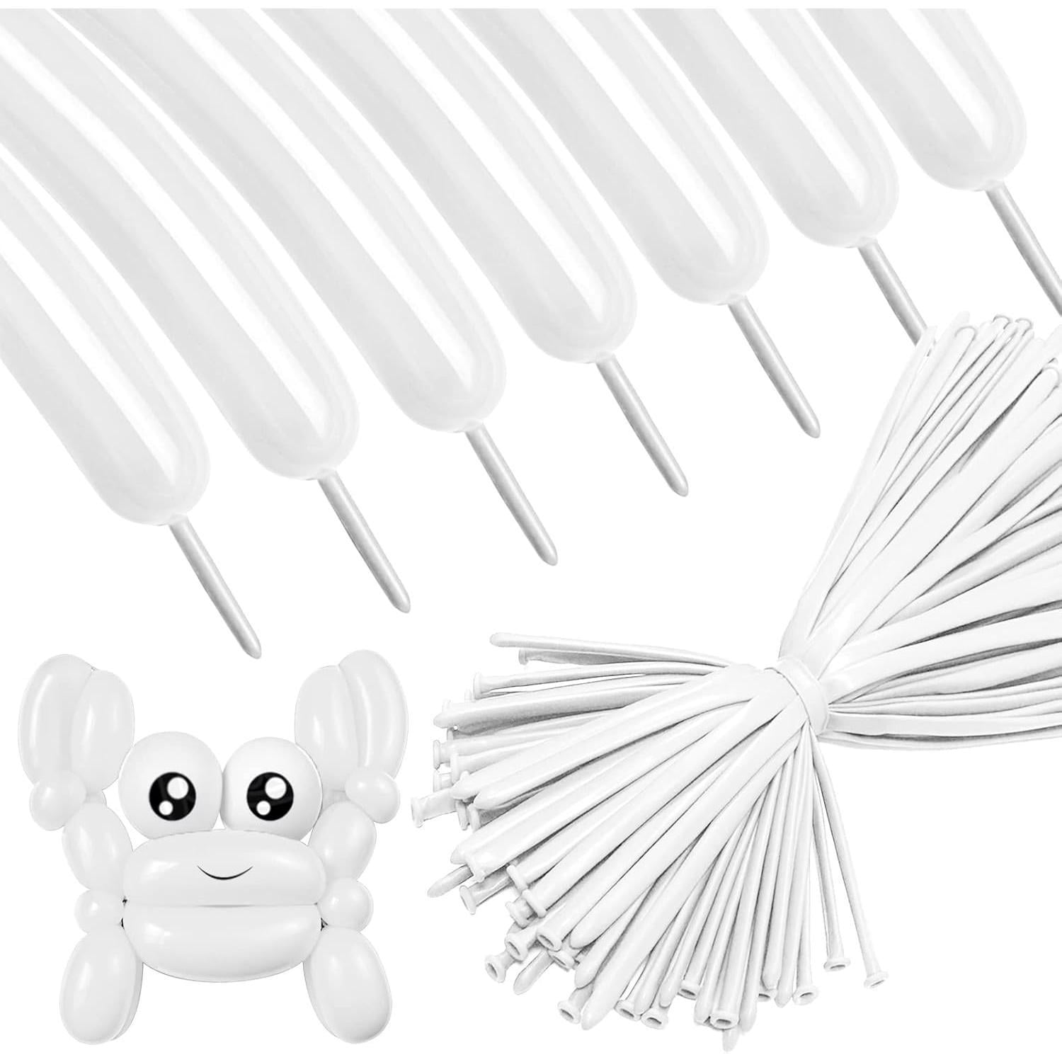 260 Long Balloons 100 Pack Red Twisting Animal Balloons Thickening ...