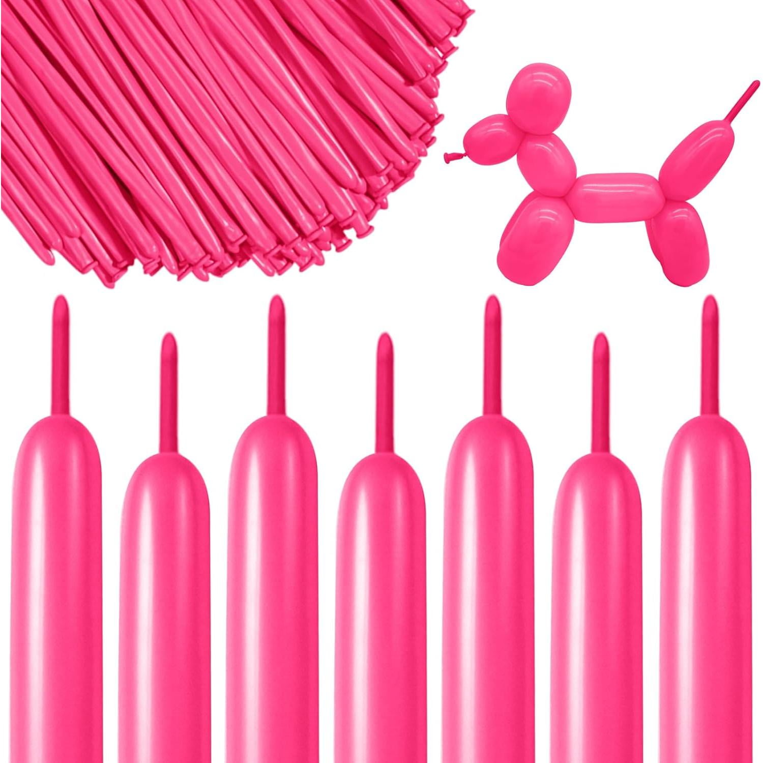 260 Long Balloons 100 Pack Red Twisting Animal Balloons Thickening ...