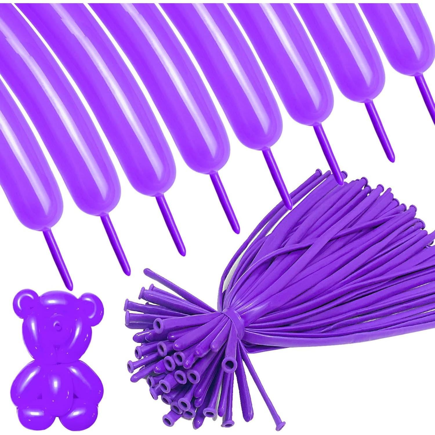 260 Long Balloons 100 Pack Red Twisting Animal Balloons Thickening ...