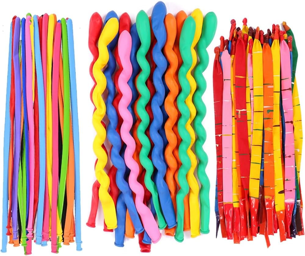 260 Long Balloons Latex Twisting Magic Balloons,Rocket Balloons,Spiral Balloons,Latex Balloons ...