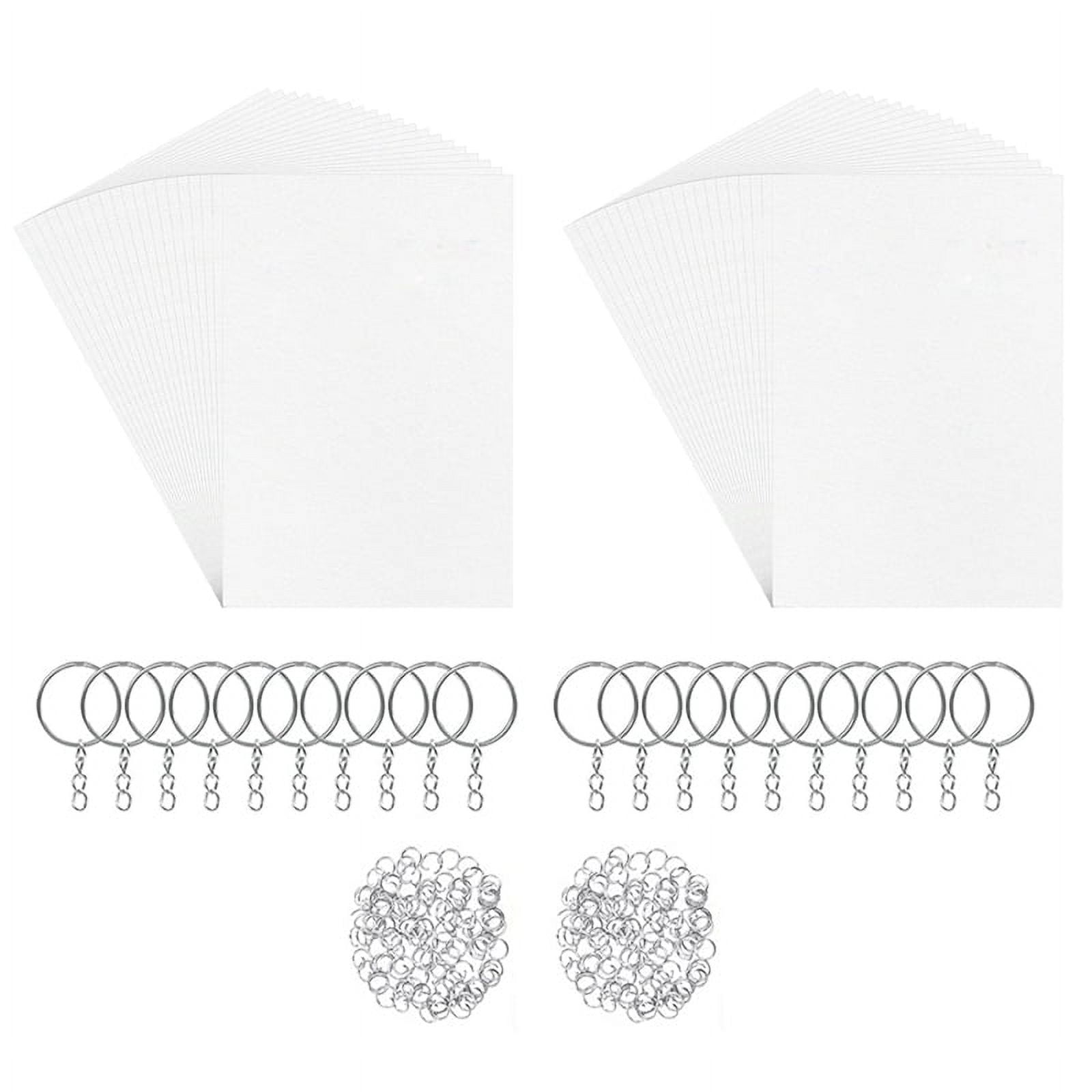 260 Pcs Heat Shrink Plastic Sheet Kit Shrinky Art Film Paper with ...