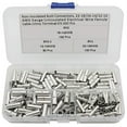 260 Pcs Non Insulated Butt Connectors 22-18/16-14/12-10 AWG Gauge ...