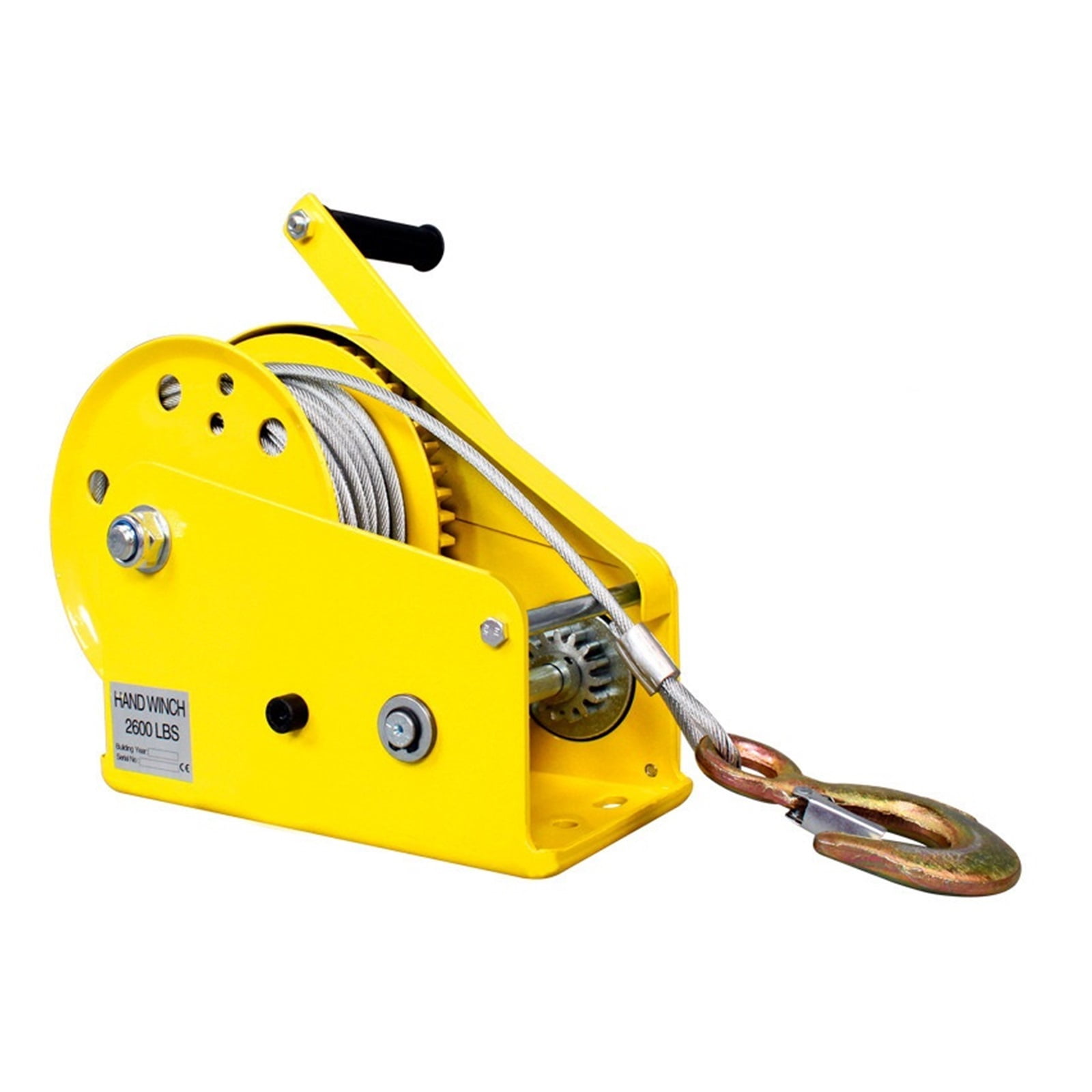 2600Pounds 40m 3m/min Wirerope Hand Operated Winch, Alloy Steel Manual ...