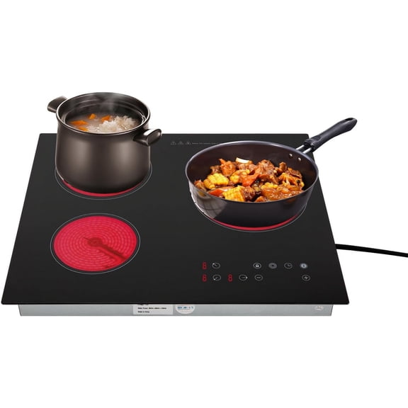 Cadco CDR-1T Electric Double Tubular Hot Plate Burner, Cooking Plug ...