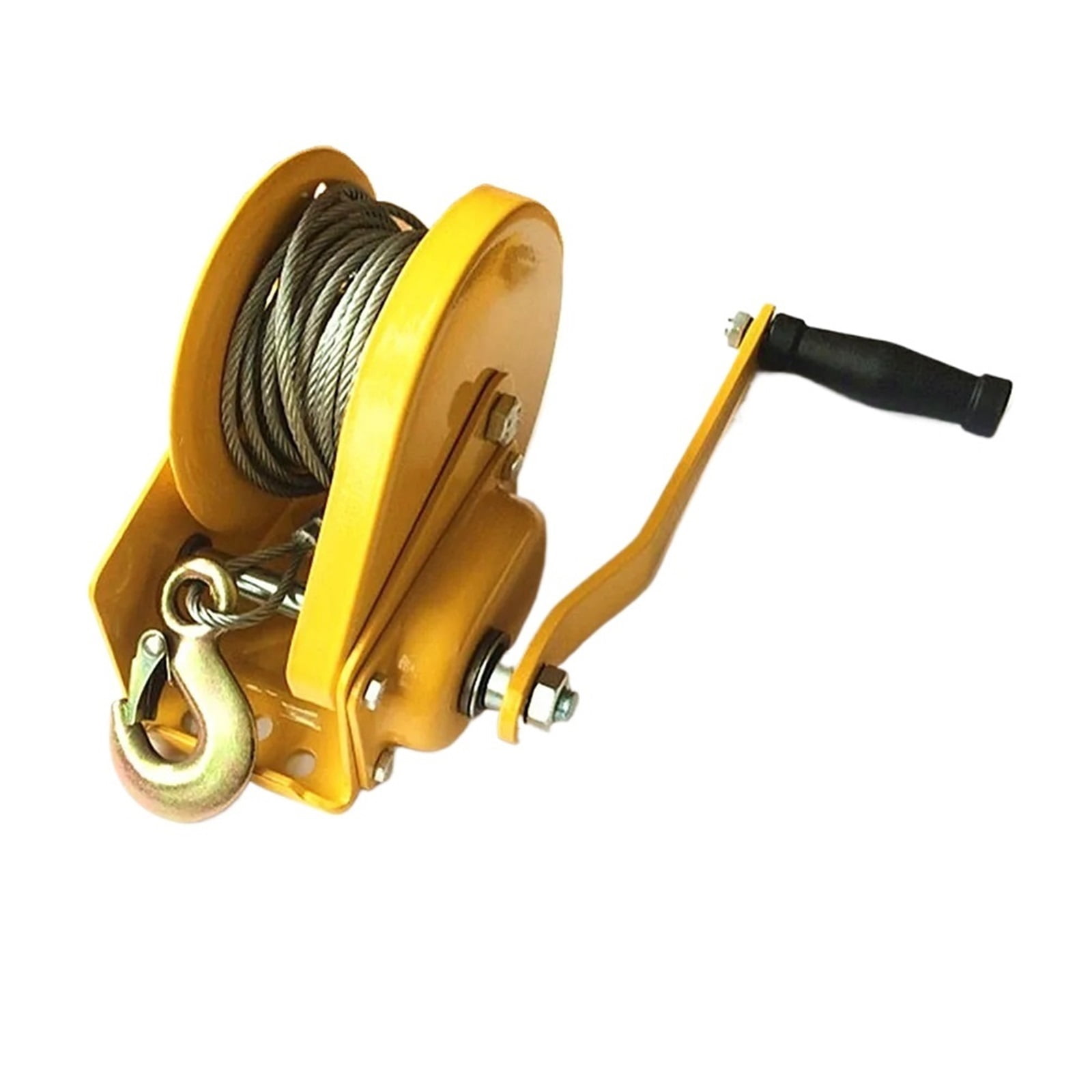 2600lbs 1179kg Self-locking Hand Winch, Wire Rope Marine Winch Winch ...