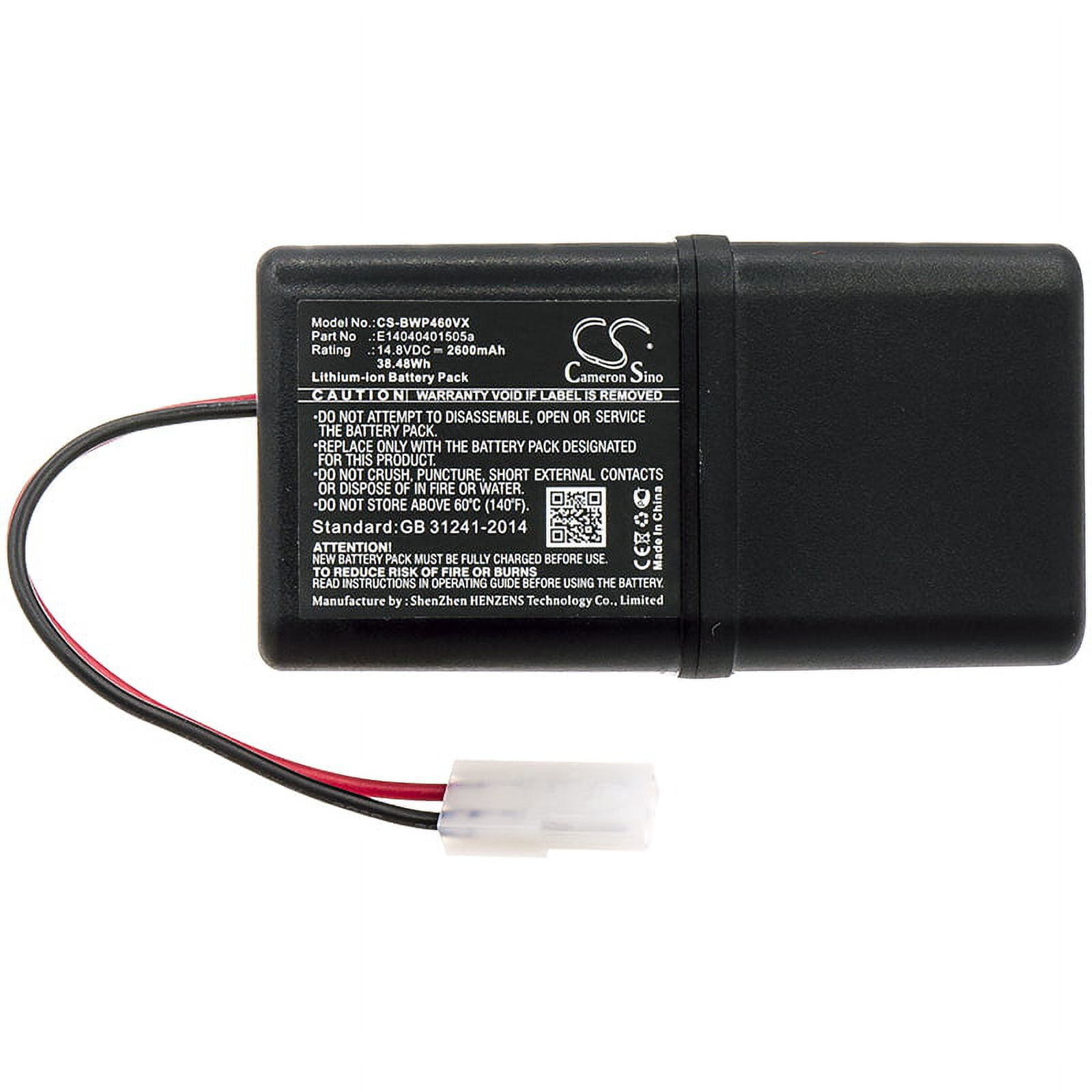2600mAh Bobsweep E14040401505a Battery for WJ540011 Junior WP460011RO ...