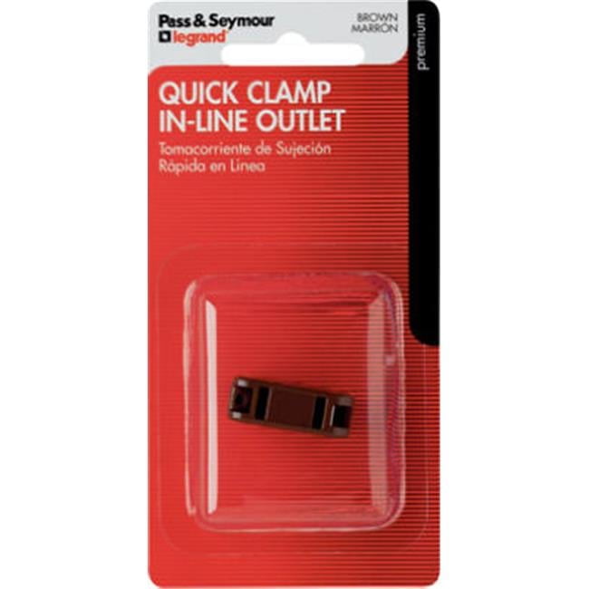 2609BPCC10 10A 125V Quick Attach In-Line Outlet, Brown - Walmart.com