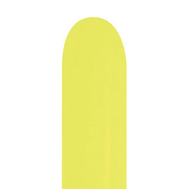 260B Sempertex Neon Yellow Latex Entertainer Balloons (50 Pack) - Party ...