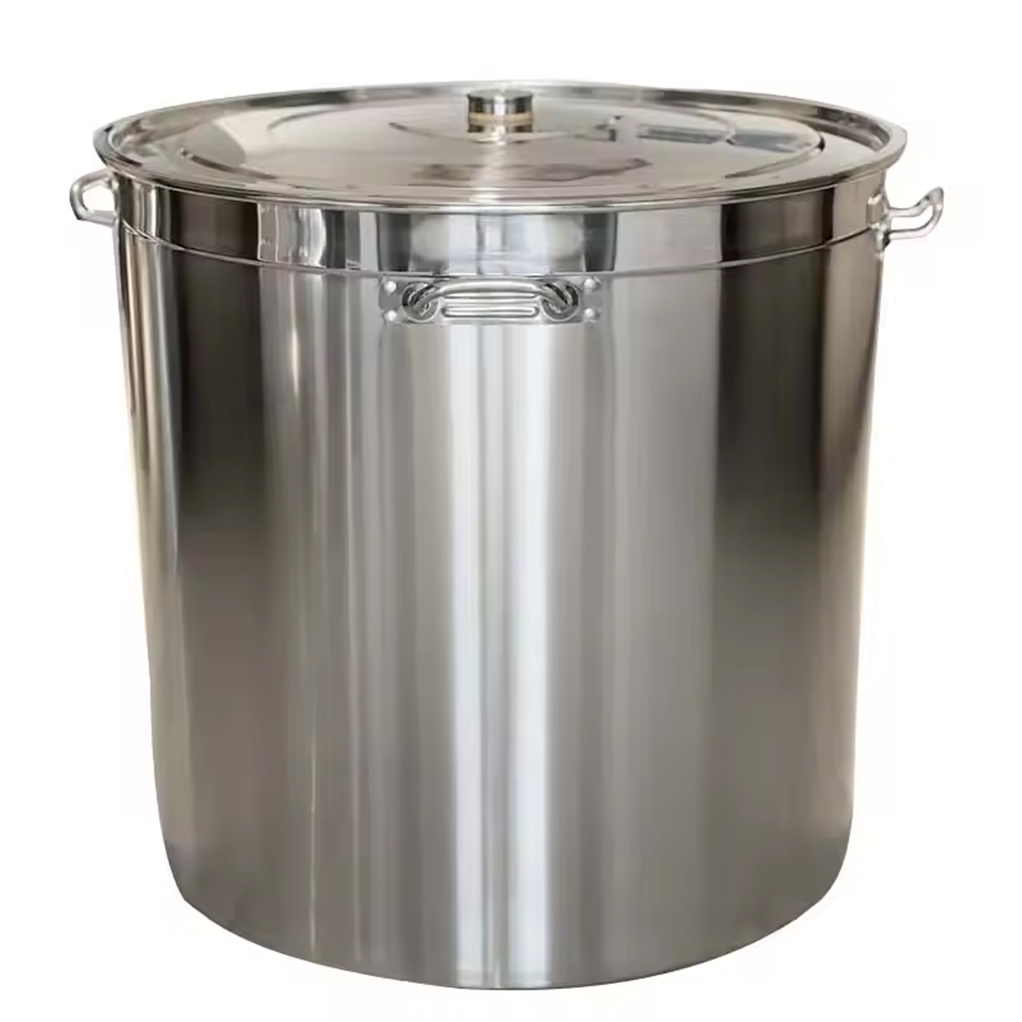 260L/274Qt Stock Pot, Kitchen Equipment Polished Stainless Steel Soup ...