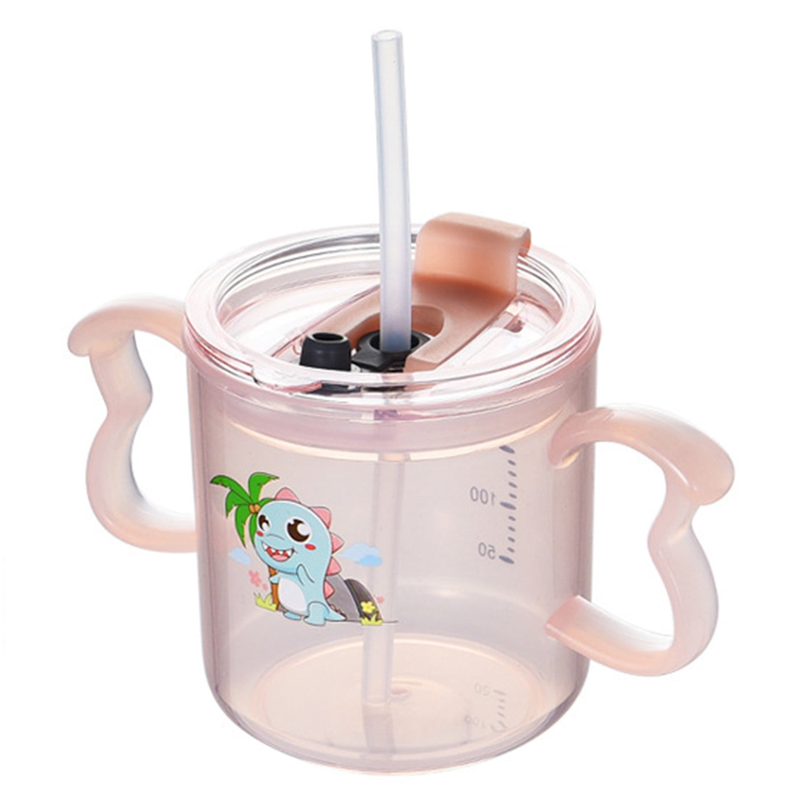 260ML Kids Tumbler Water Drinking Cup - Straw Lid Cup, Reusable ...
