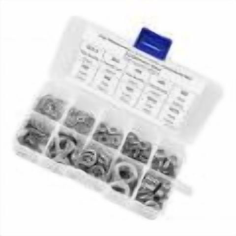 260PCS Stainless Steel Flat Washer Spring Washer Assortment Set M2.5 M3 ...