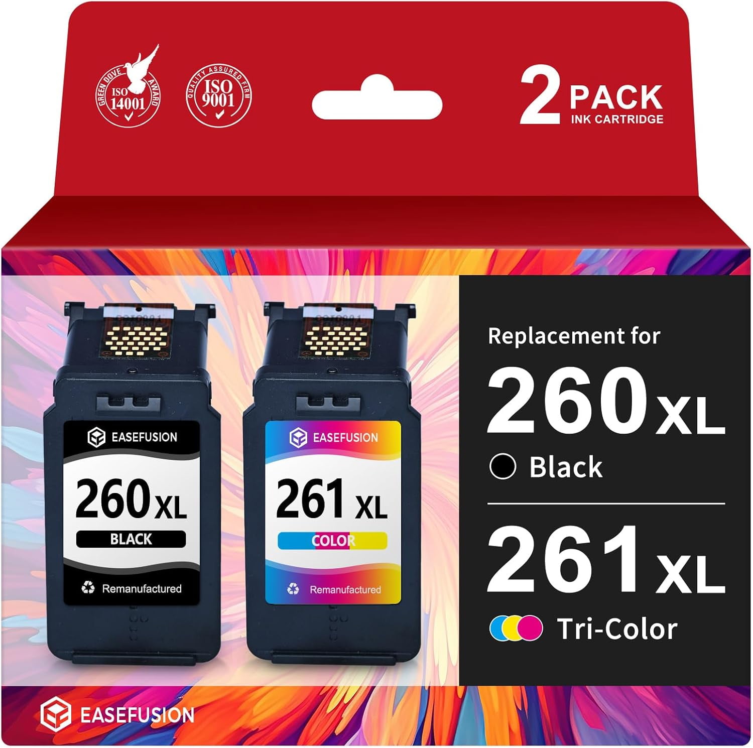 260XL 261XL Replacement for Canon 260 and 261 Ink Cartridges PG-260 CL ...