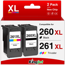 Canon Genuine PG-260 Black and CL-261 Color Ink Cartridges Value Pack ...