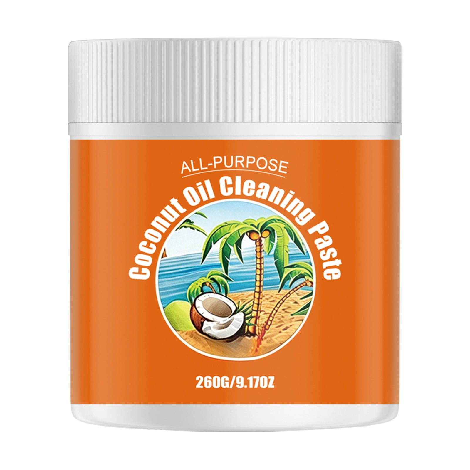 260g All-Purpose Coconut Oil Cleansing Paste, Gentle Grease Cleaner ...