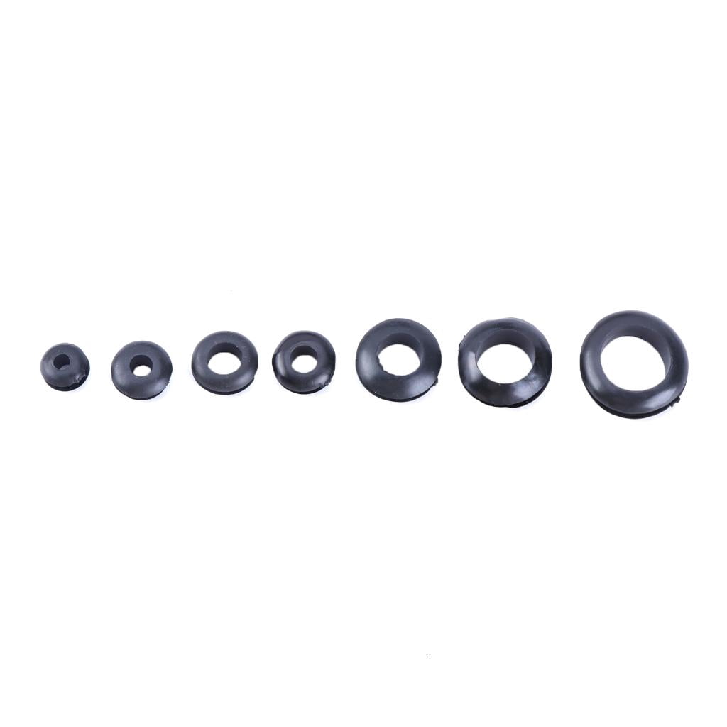 260pcs Rubber Wire Sleeve Assortment Closed Rubber Grommets, Cable ...