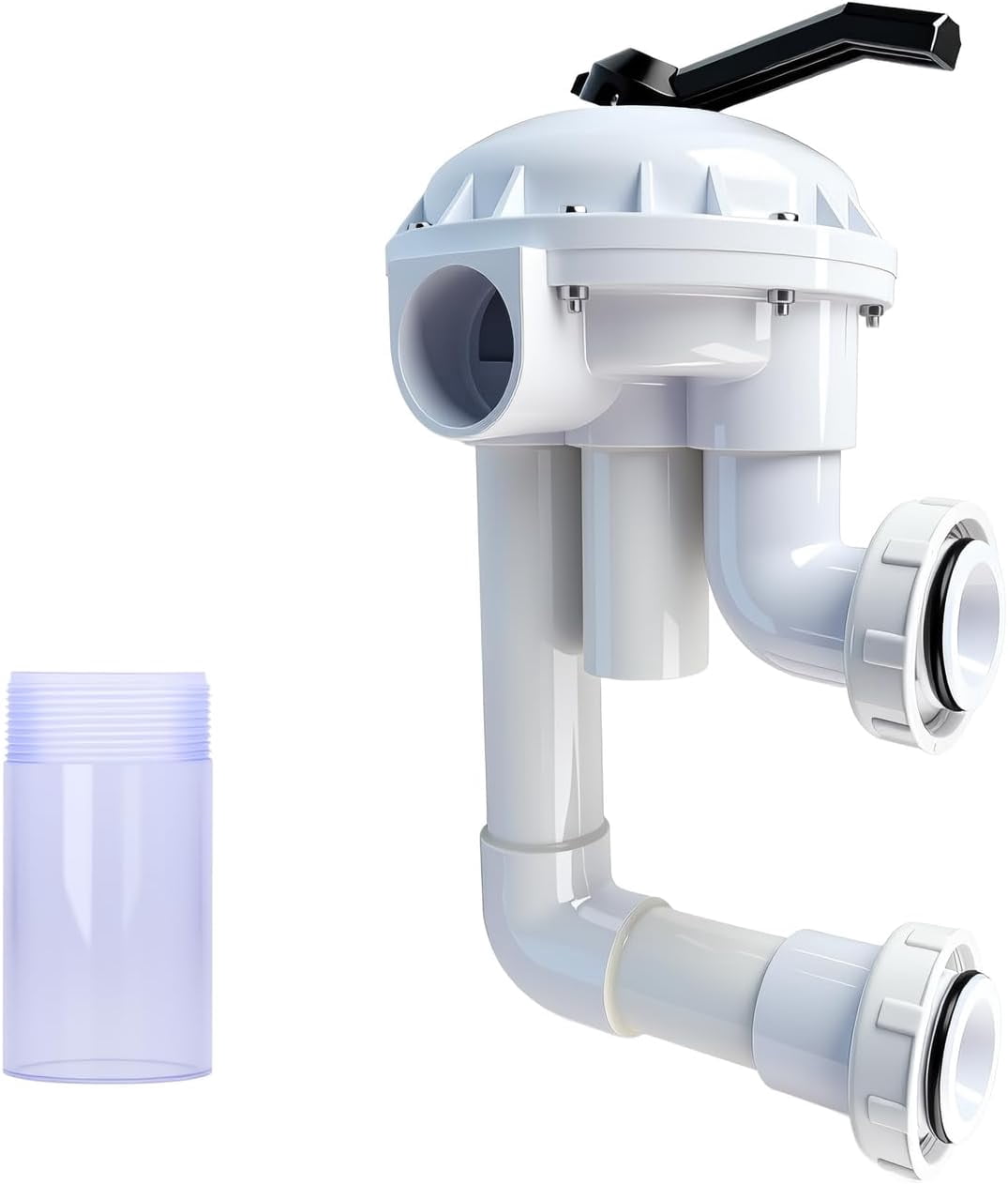 261050 2 Inch Side Mount Multiport Valve Complete Unit with Plumbing ...