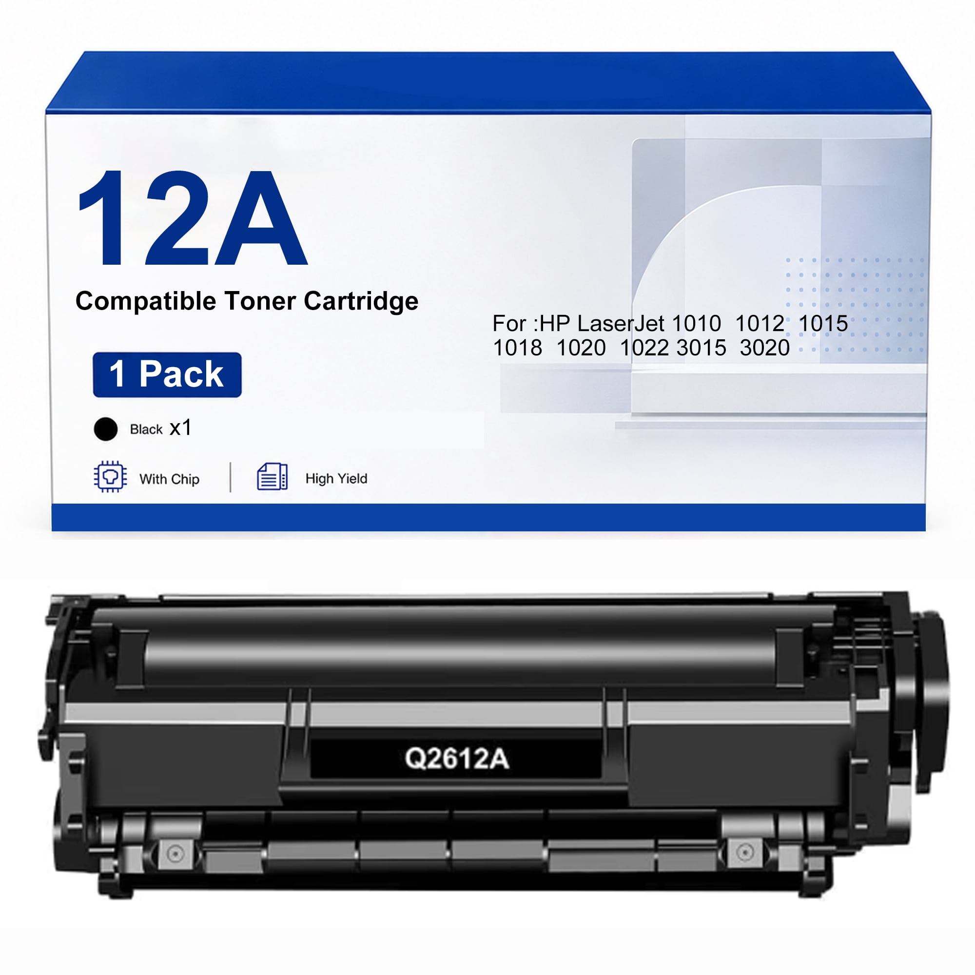 2612A 12A Toner Cartridge Compatible with HP 12A Toner LaserJet 1010 ...
