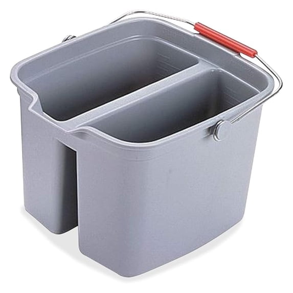 261700GRAY Double Pail Cleaning Buckets, 17-Quarts, Gray - Walmart.com