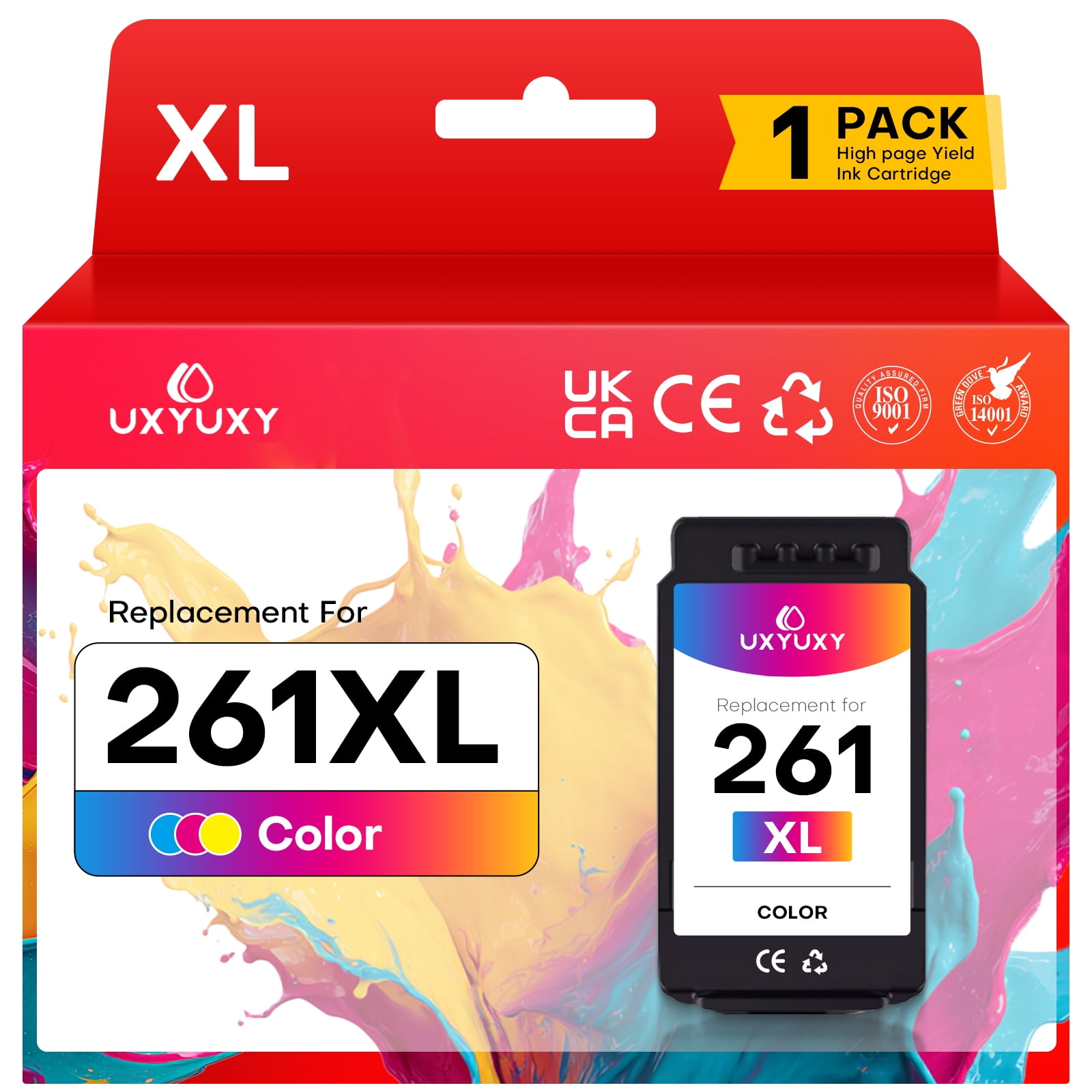 261XL CL261 XL Color Ink Cartridge Compatible with Canon CL 261 Ink for ...
