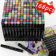 Ohuhu Alcohol Markers 320 Colors - Brush & Chisel Double Tipped Art ...