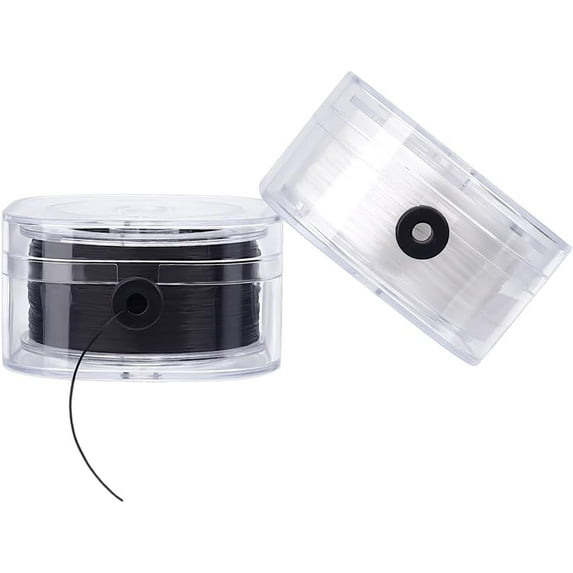 262 Yards Elastic Cord for Bracelets 0.6mm Flat Elastic Thread Stretchy ...