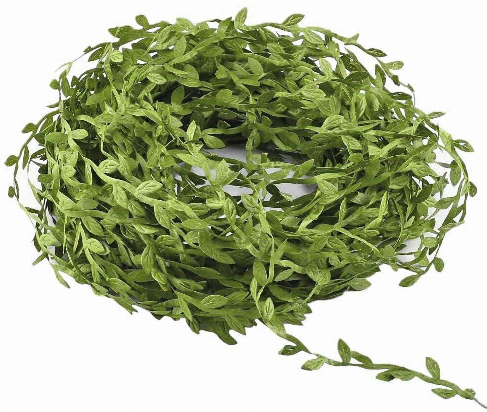 262FT Artificial Vines, Fake Hanging Plants Leaves Wreath Foliage Green ...