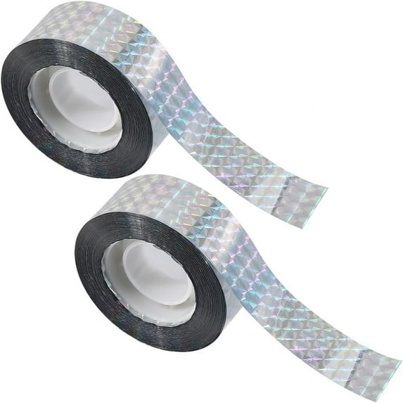 262Ft x 2 Rolls Bird Ribbon Double Sided Reflective Scare Tape to Keep ...