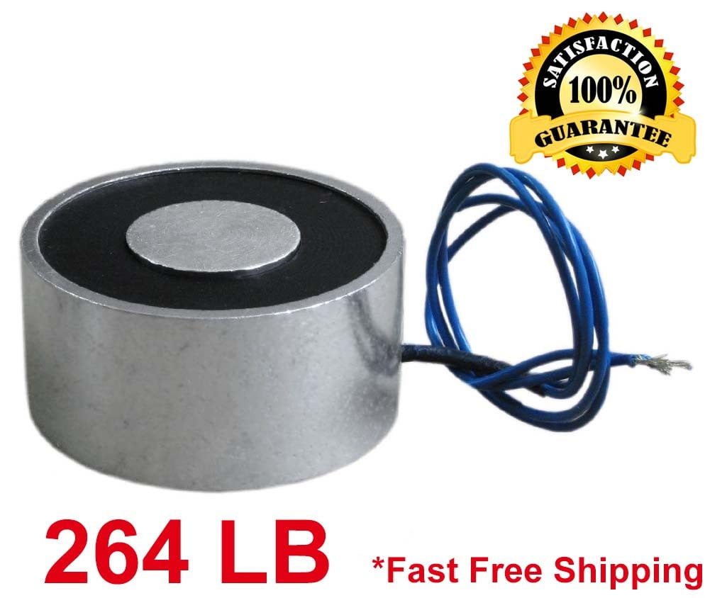 264 LB (120kg) Electric Lifting Magnet Electromagnet Solenoid Lift ...