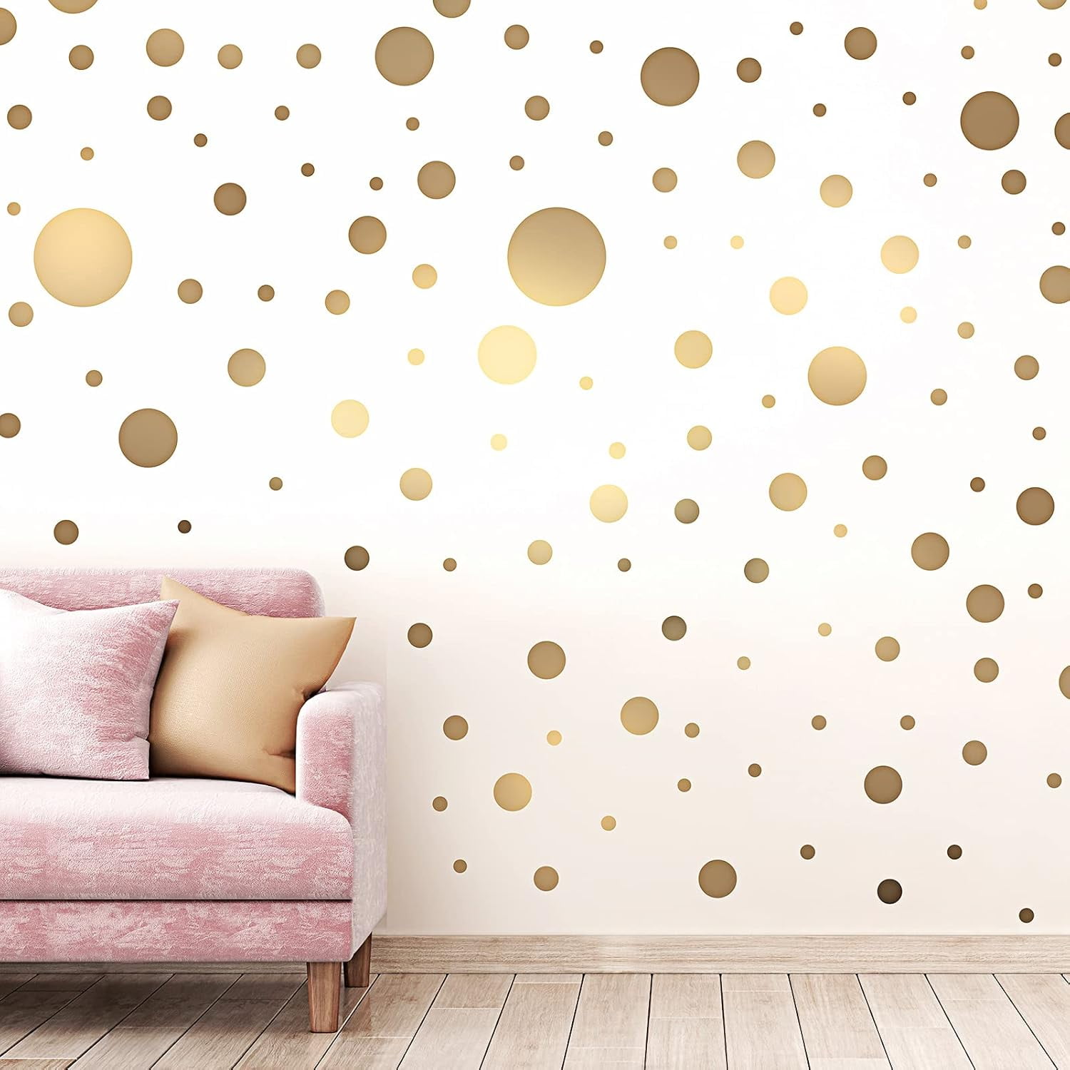 264 Pieces Polka Dots Sticker Circle Wall Decal for Bedroom, Playroom ...