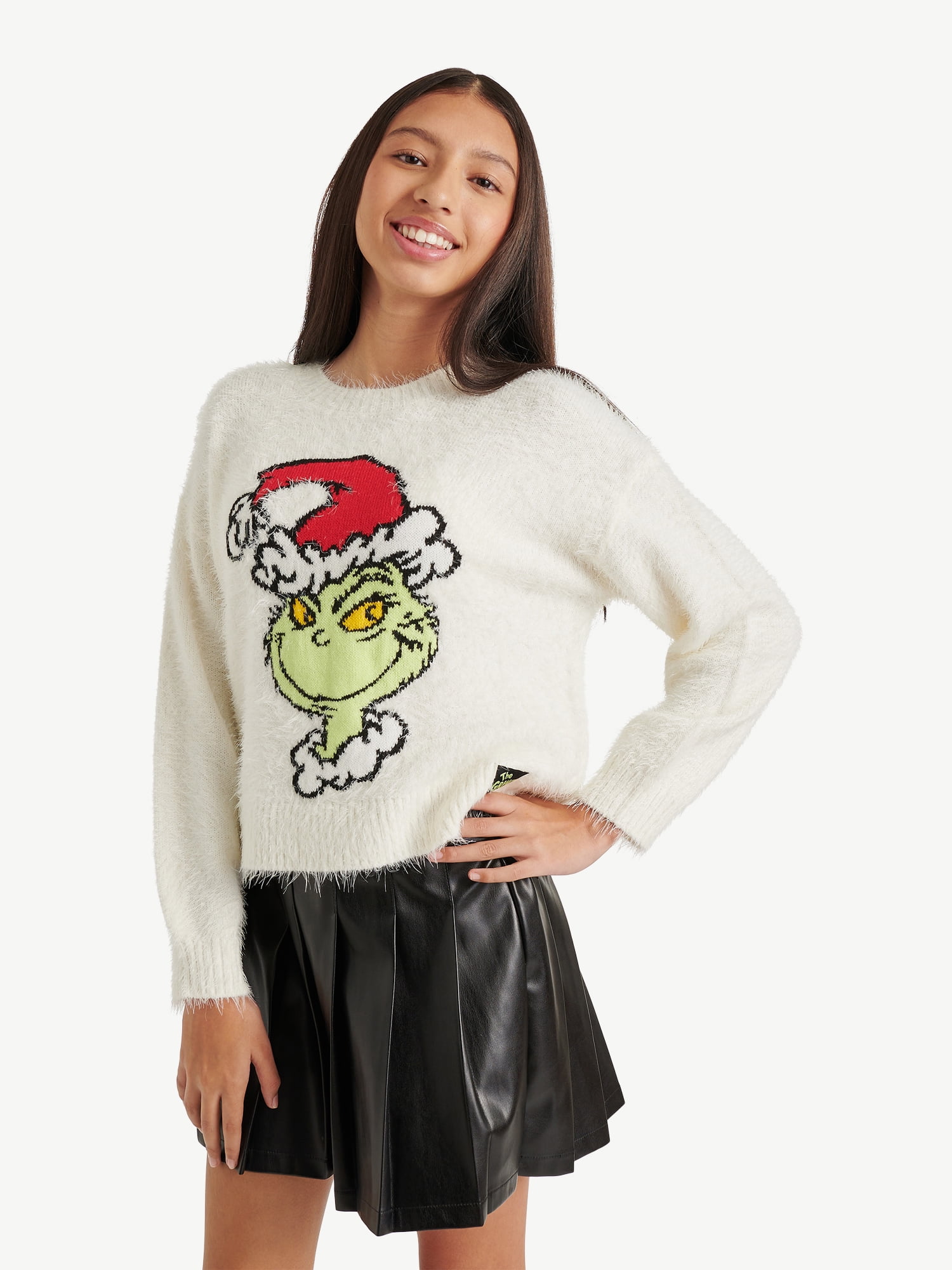 Justice x Grinch Girls Collab Sweater, Sizes XS - XLP - Walmart.com