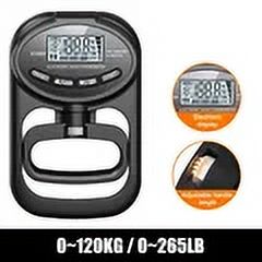 265 Lbs Digital Hand Dynamometer Grips Strength Trainer Electronic ...