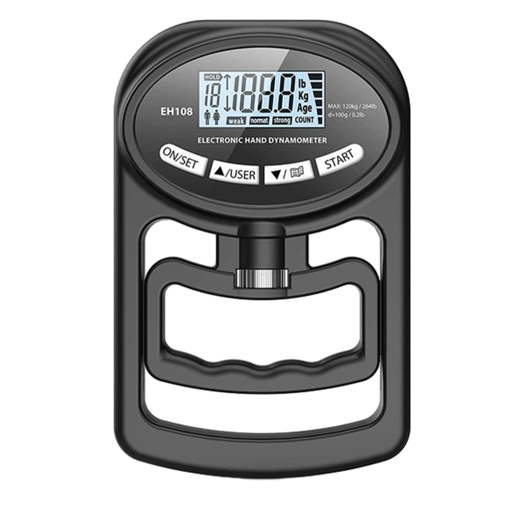 265Lbs/120Kg Grip Strength Tester Digital Hand Dynamometer Grip ...