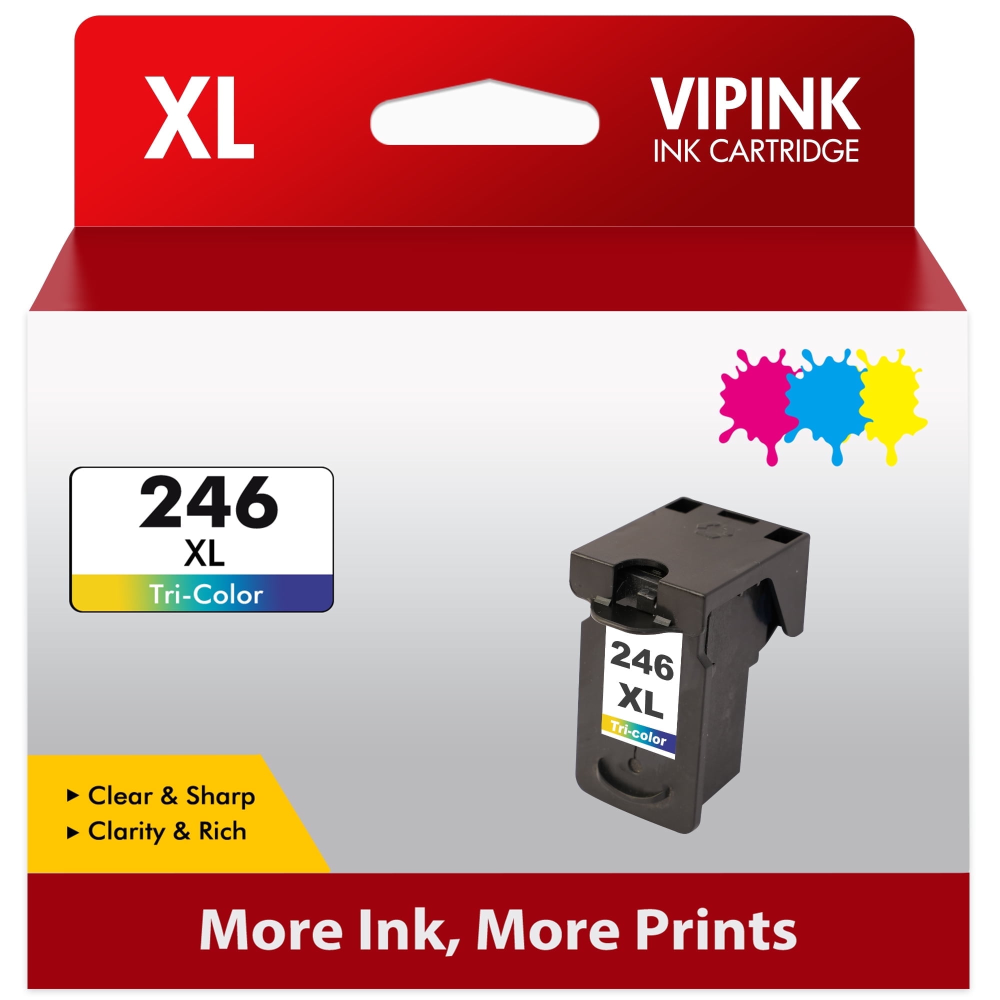 245XL Ink Cartridges Compatible for Canon 246 XL Tri-Color CLI246 CL246 ...