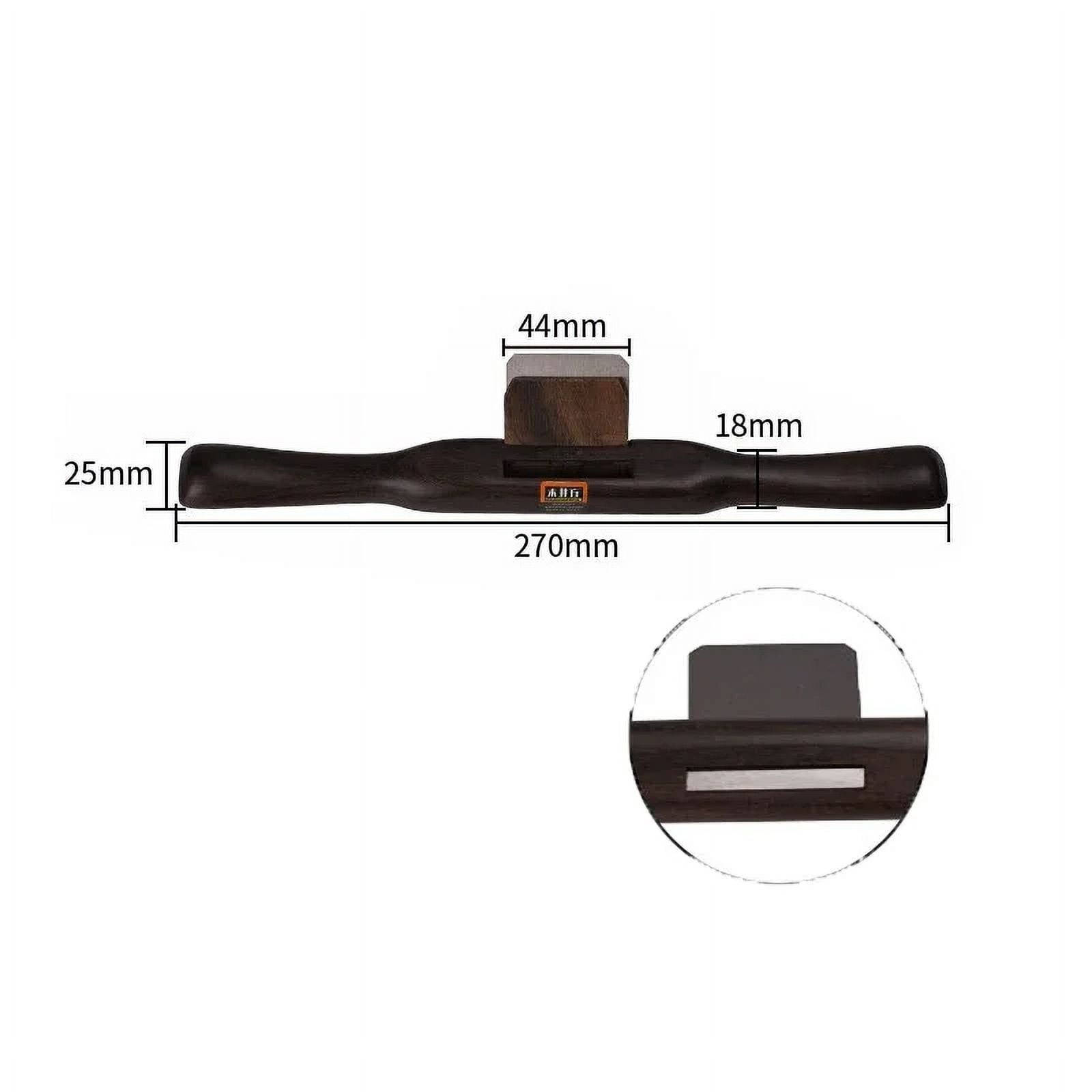 265mm Flat/round Bottomed Ebony Hand Planer Round Handle Straight Line ...