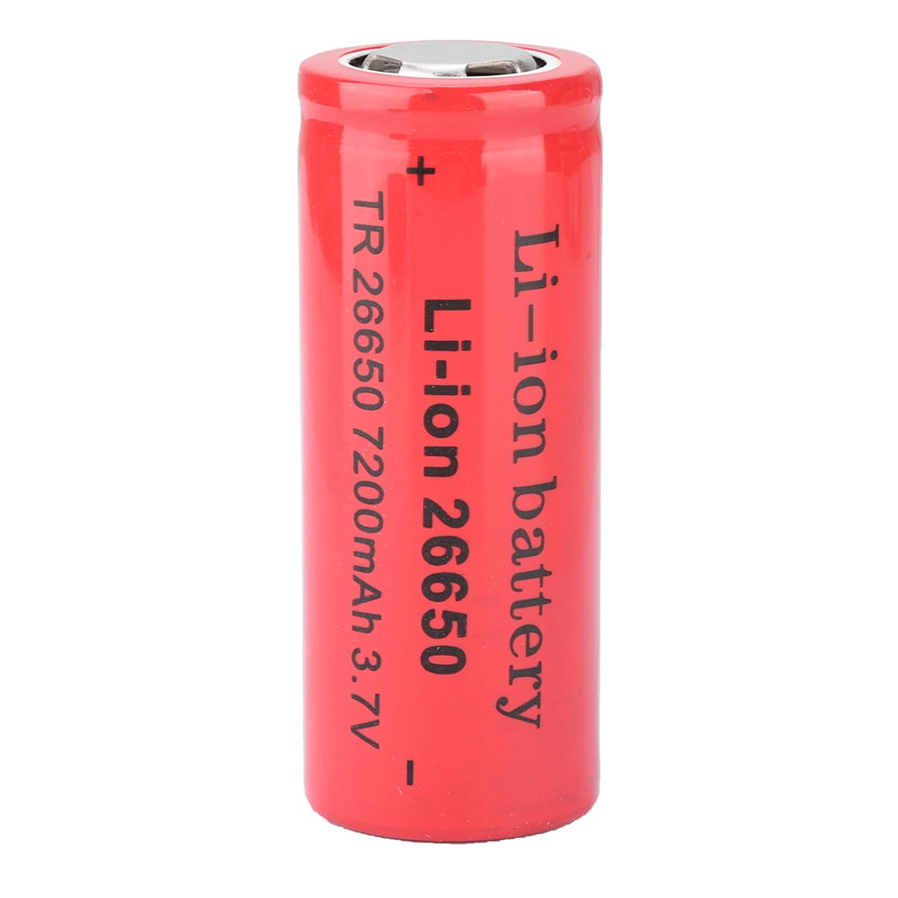 26650 7200mAh 3.7V Rechargeable Battery Mini Size Portable Large ...