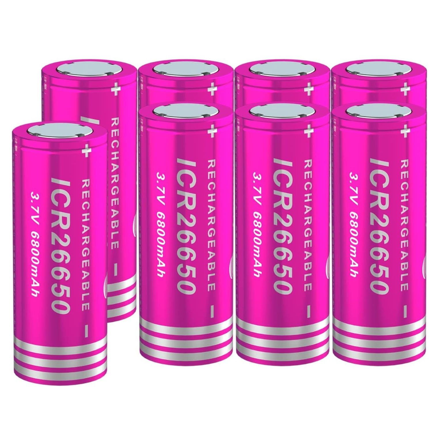 26650 Rechargeable Battery 6800mAh 26650 li Battery Large Capacity 3.7v ...
