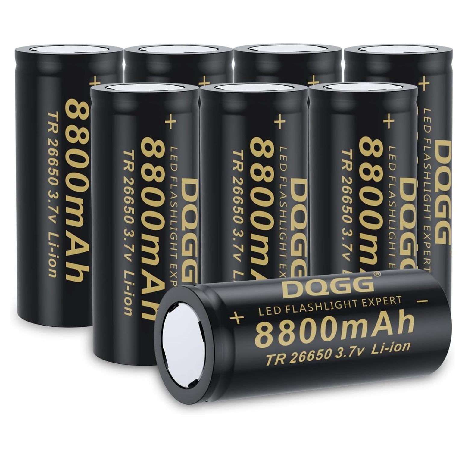 26650 Rechargeable Battery 8800mAh Large Capacity 3.7V 26650 Batteries ...