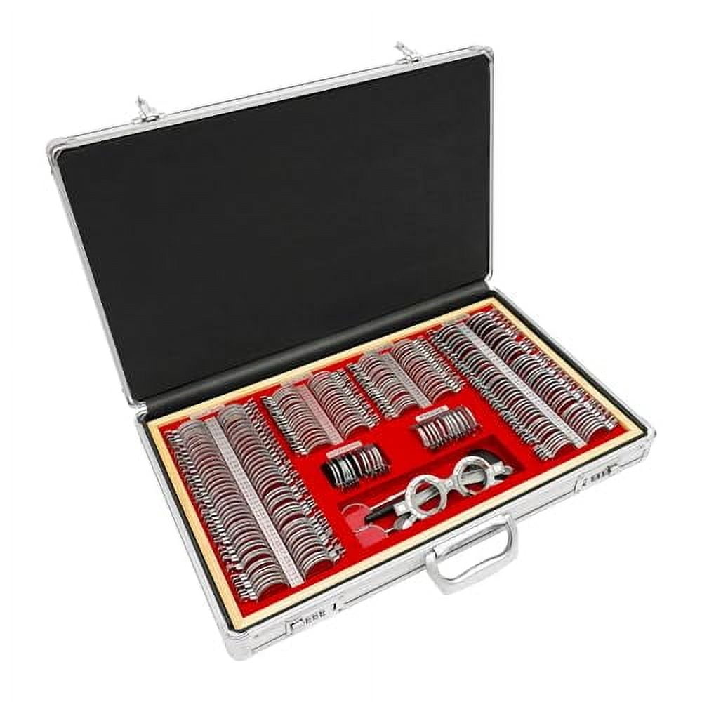 266Pcs Optometry Rim Case Kit, Precise Optical Trial Lens Set Metal Rim ...