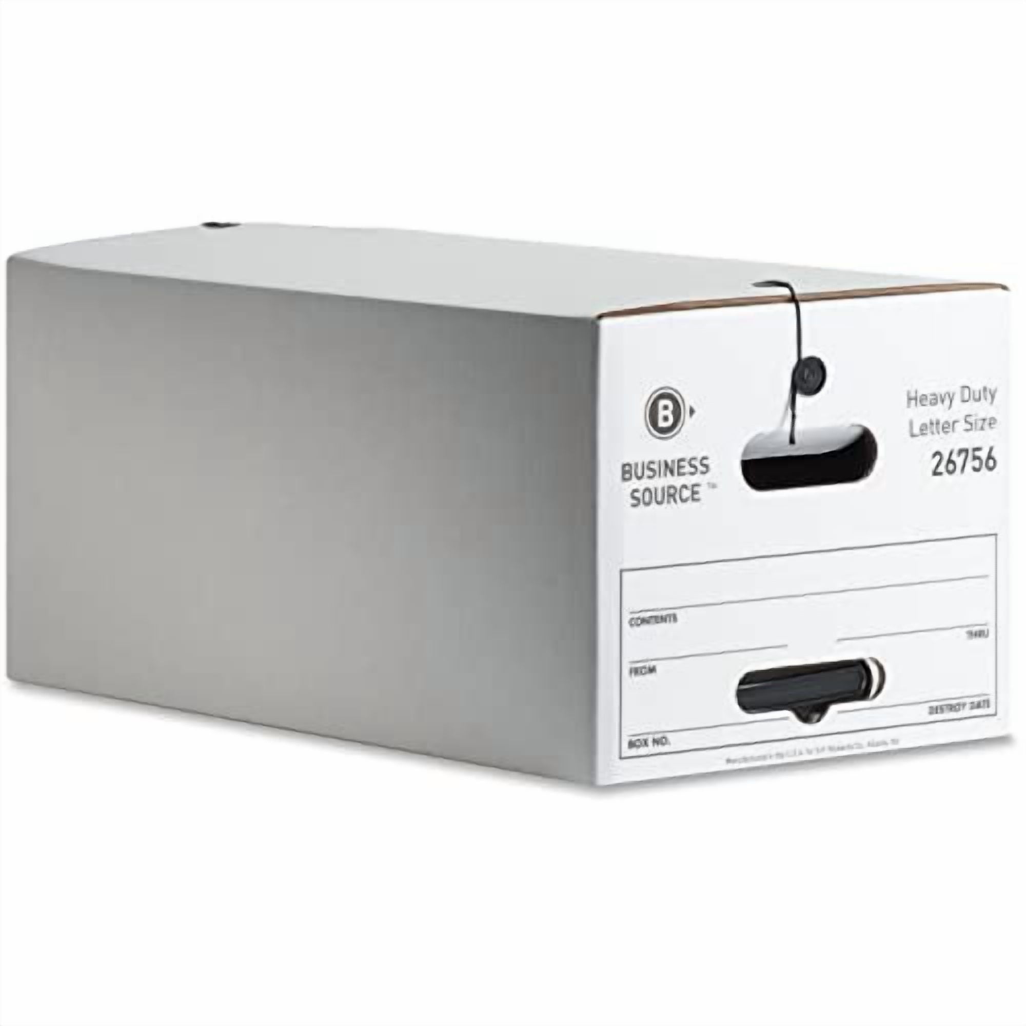 26756 Med. Duty Storage Box Ltr 700 lb. 12-Inch x24-Inch x10-Inch 12/CT ...