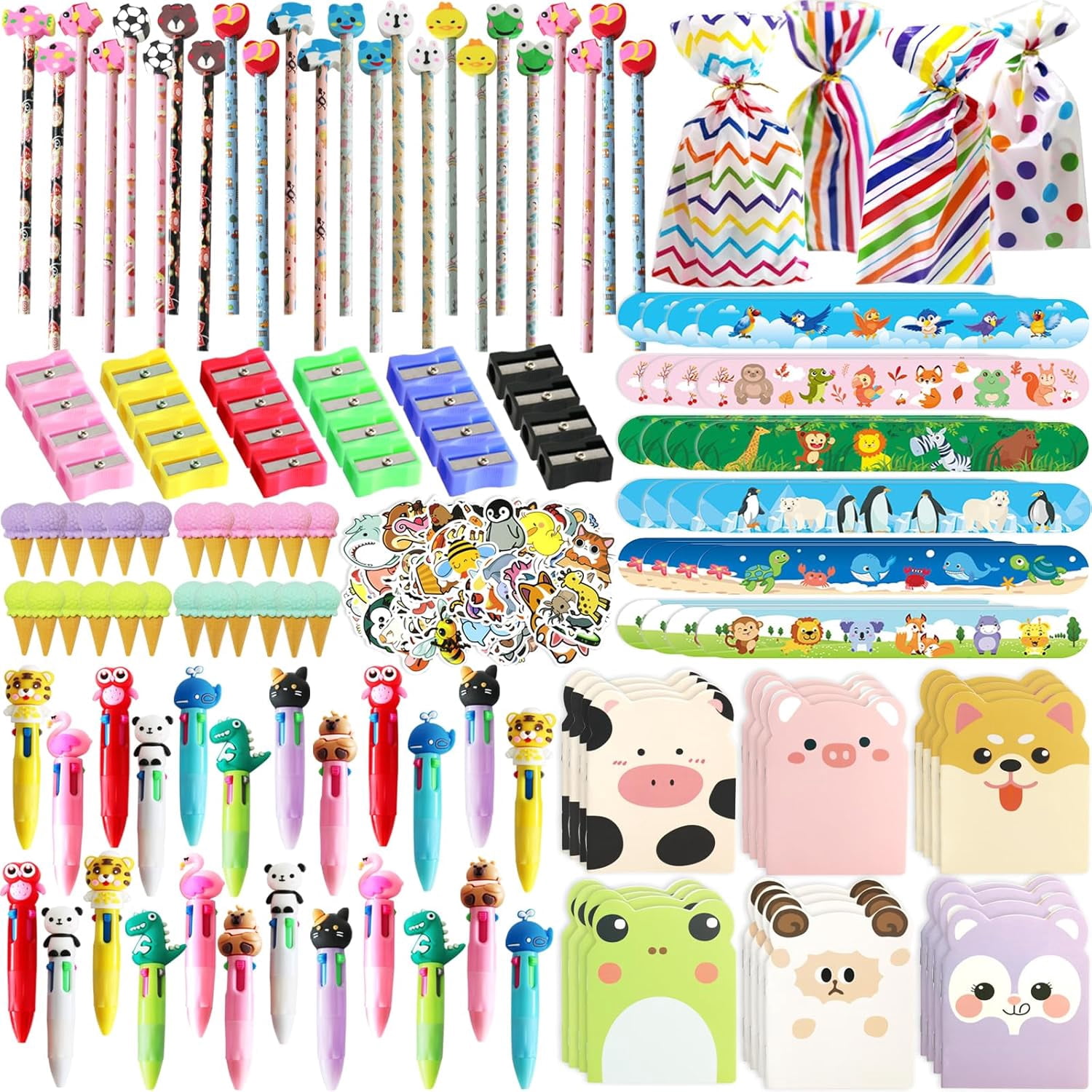 268 Pieces Classroom Rewards Gift Set: Stationery Kit with Pencils ...