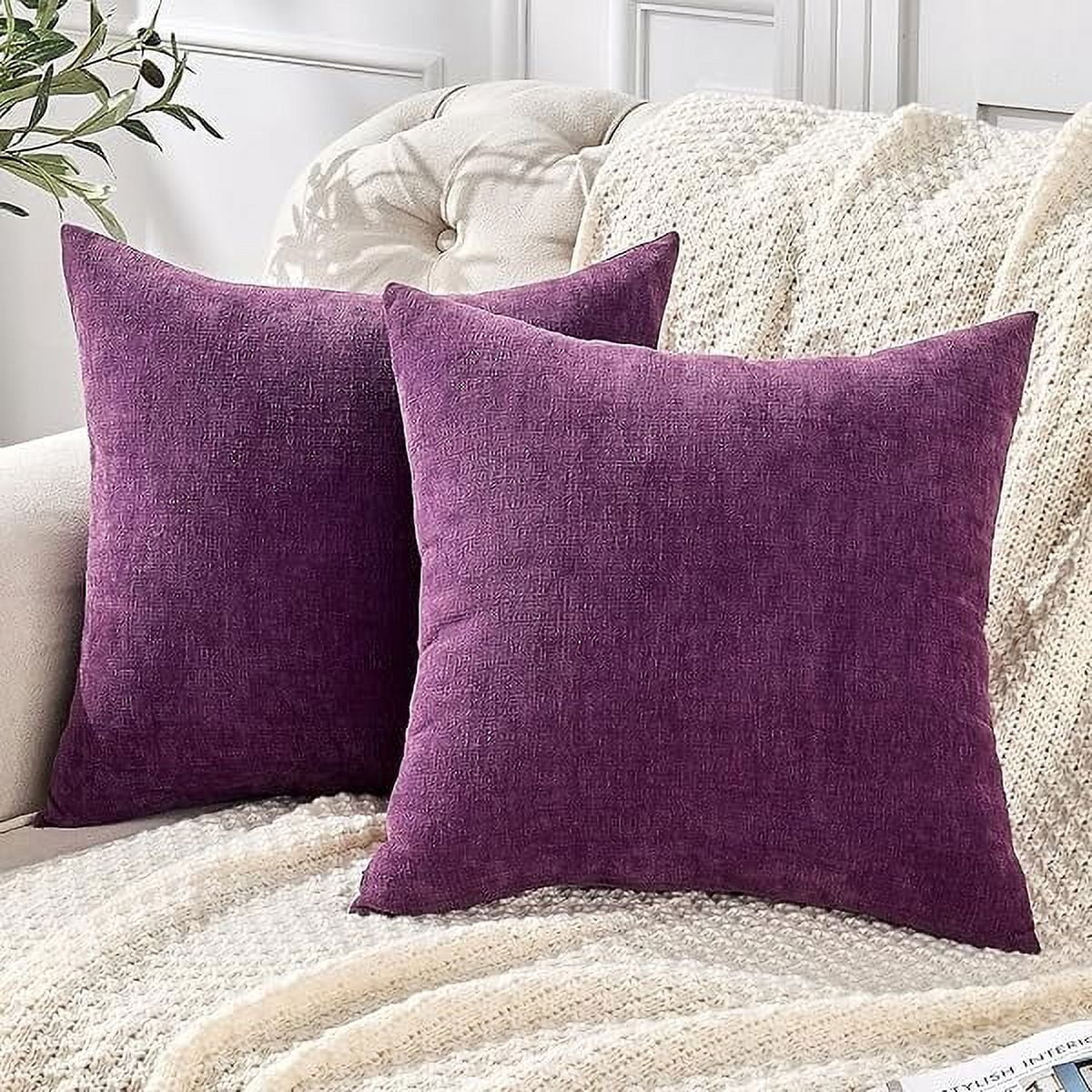 0829 Decorative Square Throw Pillow Covers 22x22 Inch Set of 2, Super ...