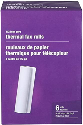 269571 Thermal Fax Paper White 98-Ft x 8-1/2-Inch, 6/CT - Walmart.com