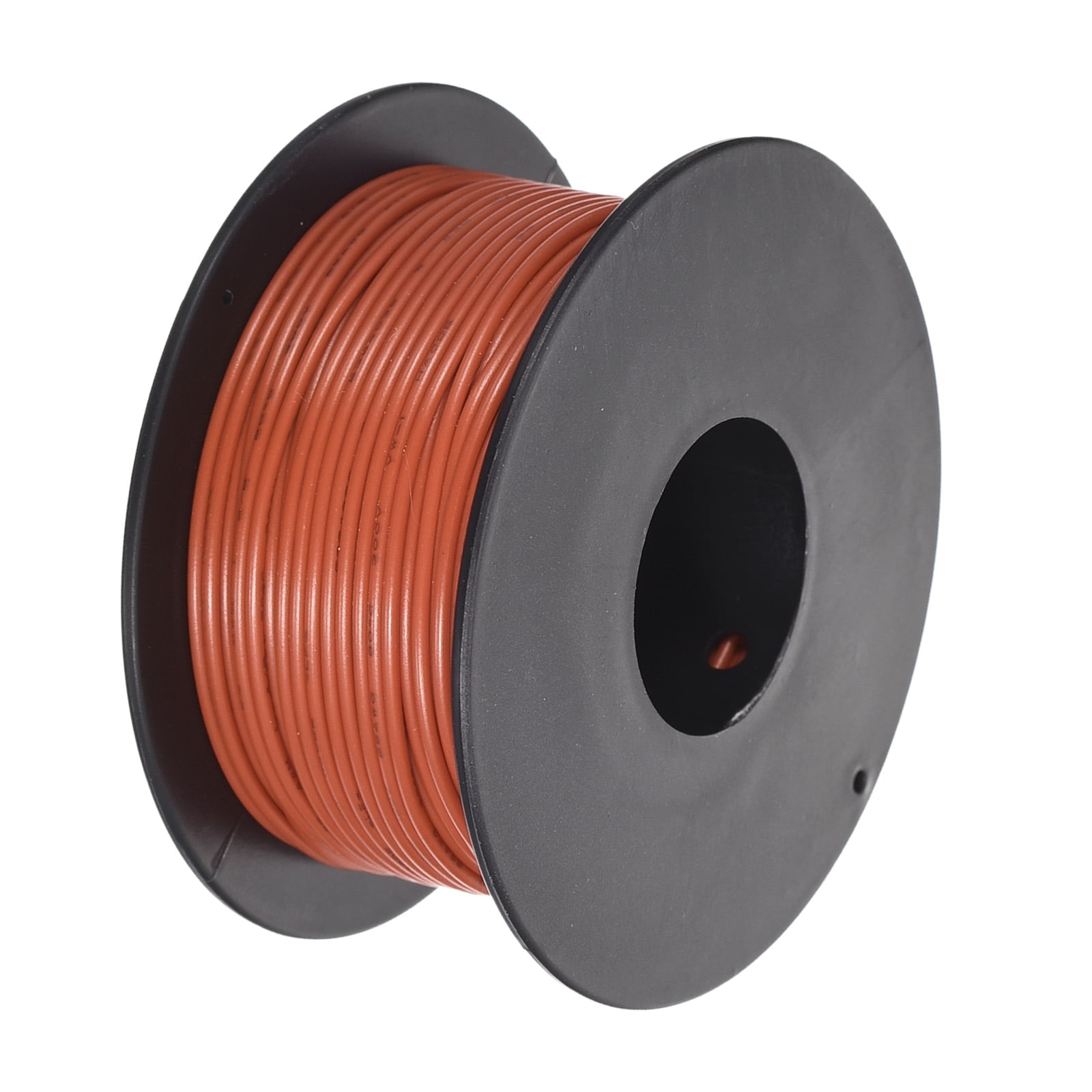 Uxcell 26AWG Stranded Wire Hookup 30M/100ft Orange, Electrical Wire ...