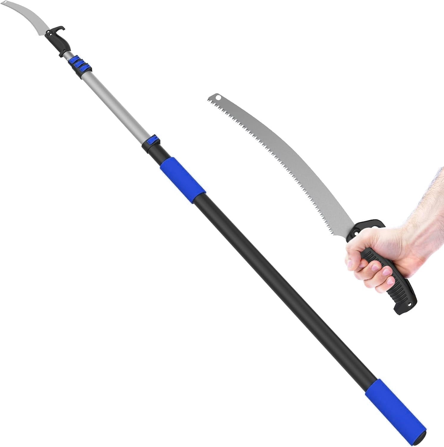 26FT Pole Saw, Telescoping Tree Trimmer with 5-20FT Extension Pole ...