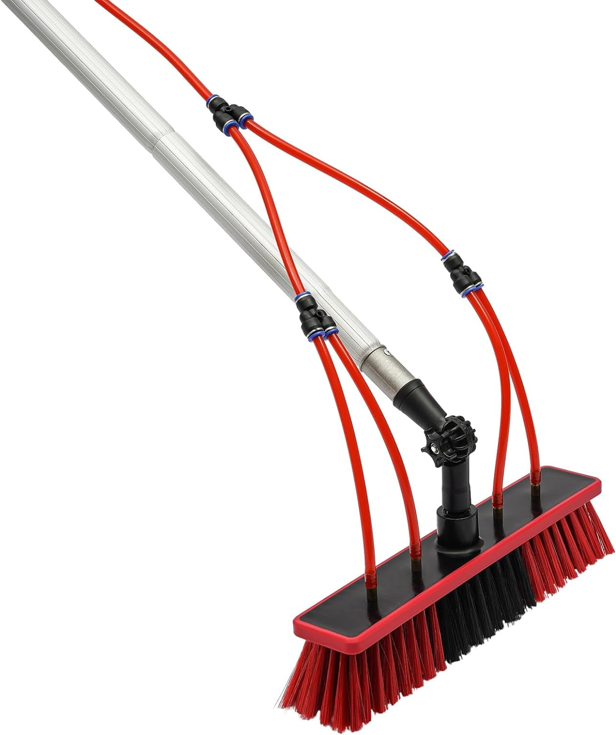 26FT Telescopic Water Fed Brush Extendable Pole Kit Washer Duster ...