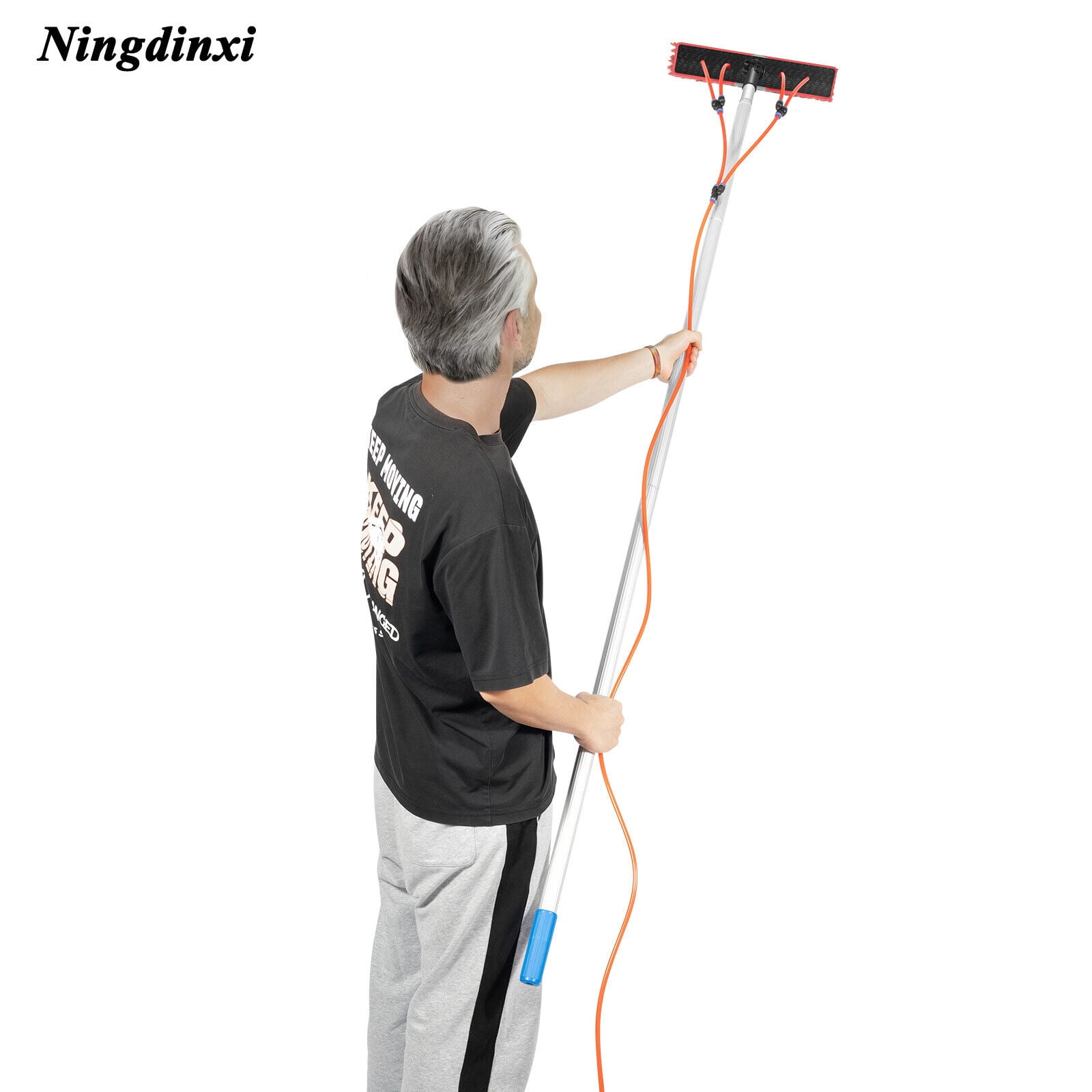 26FT Water Fed Pole Cleaning Brush Tool For Window+ Solar Panel Clean ...