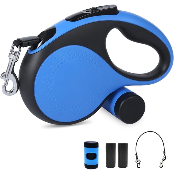 26Ft Retractable Dog Leash with Chew Proof Cable,Heavy Duty Dog Leash ...