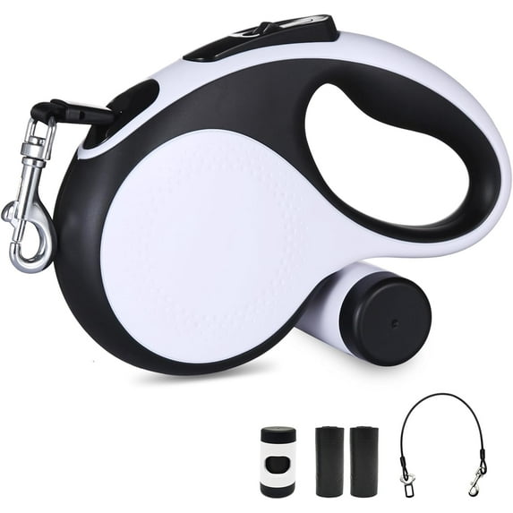 26Ft Retractable Dog Leash with Chew Proof Cable,Heavy Duty Dog Leash ...